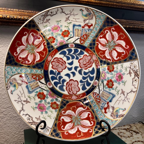 Imari porcelain | Art | Japanese Imari Enameled Floral And Phoenix ...